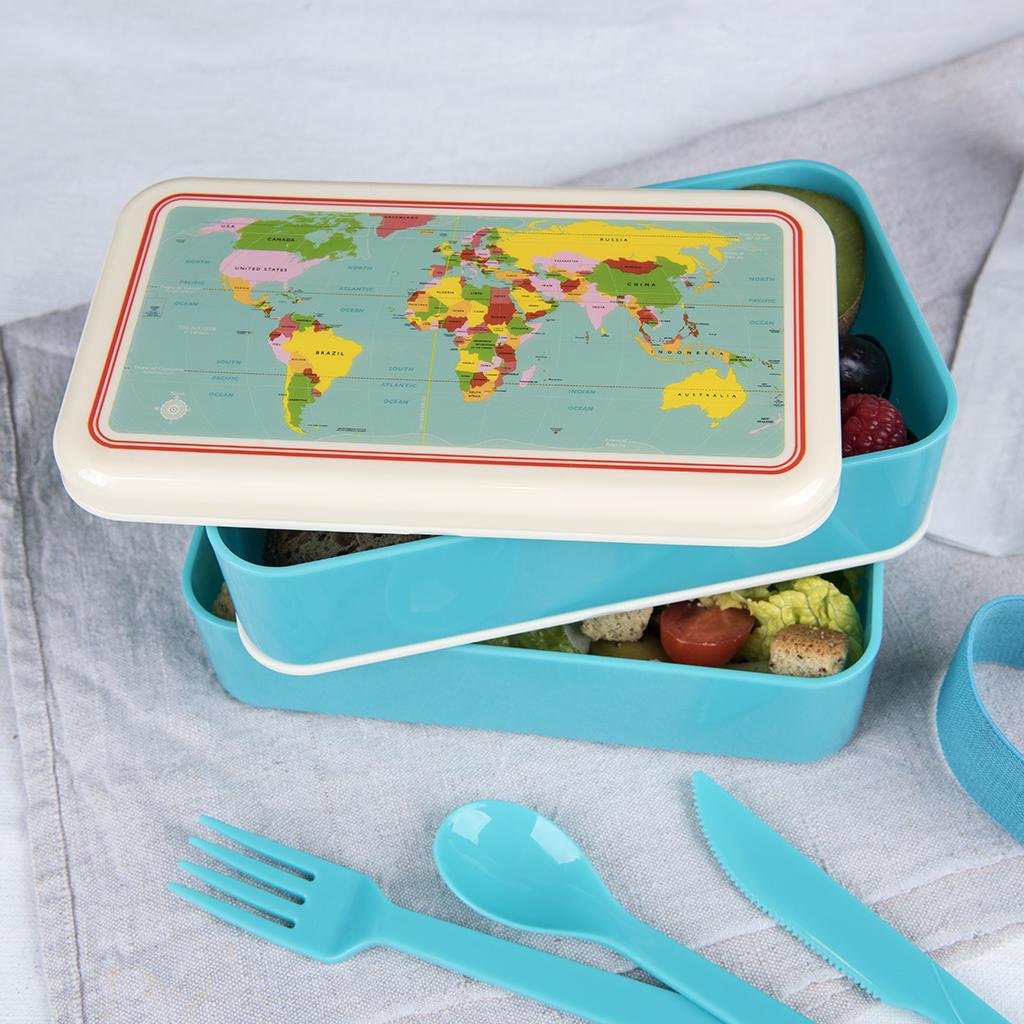 World Map Adult Bento Box | ﻿Rex London