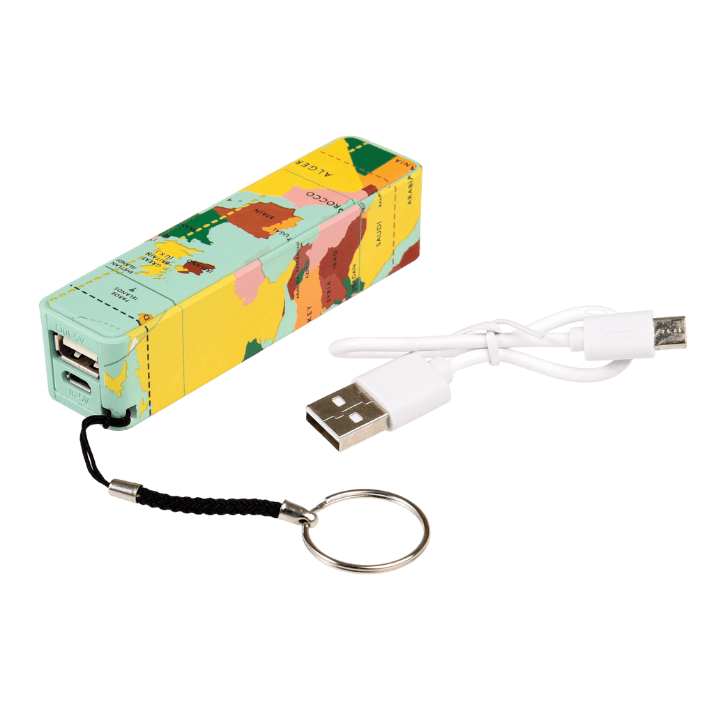 World Map Portable Usb Charger | ﻿Rex London