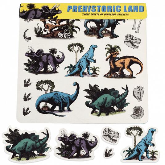 Prehistoric Land Stickers (3 Sheets) | ﻿Rex London