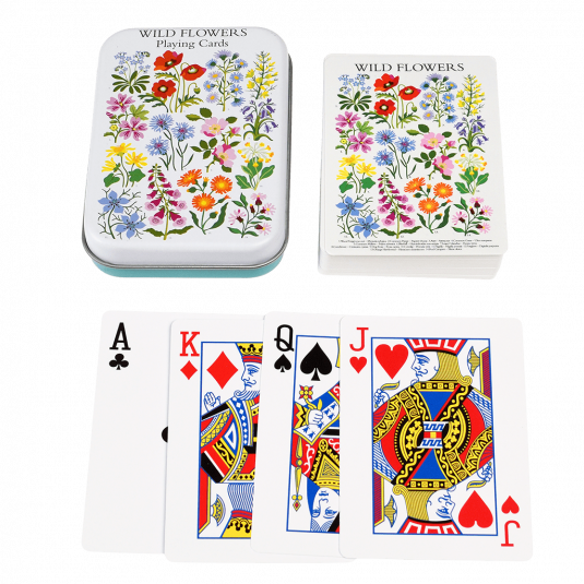 Wild Flowers Playing Cards In A Tin | ﻿Rex London