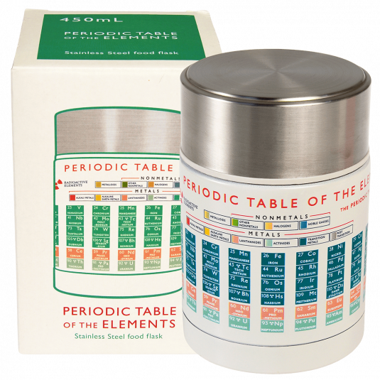Periodic Table Stainless Steel Food Flask | ﻿Rex London