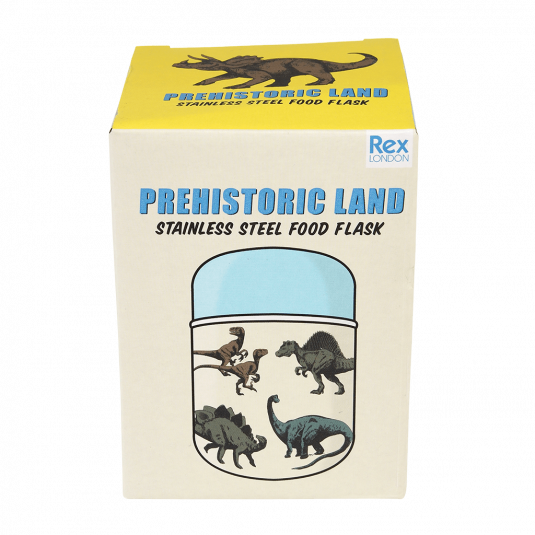 Prehistoric Land Stainless Steel Food Flask | ﻿Rex London
