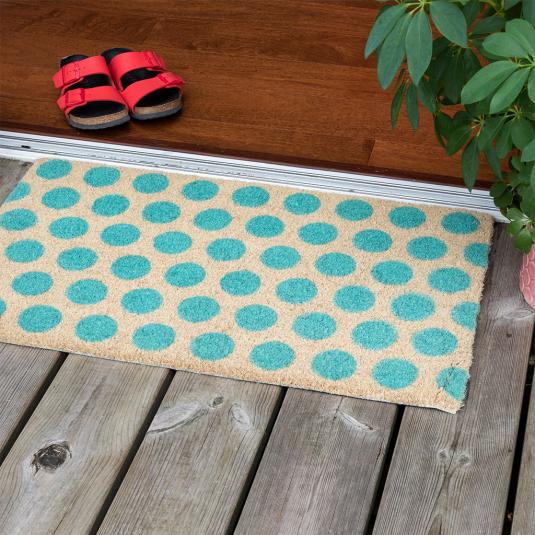 Turquoise Spotlight Doormat | ﻿Rex London