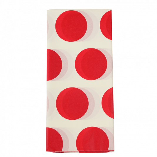 Red On White Spotlight Tissue Paper (10 Sheets) | ﻿Rex London