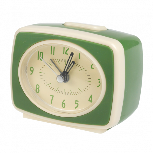 Retro Tv Style Green Alarm Clock | ﻿Rex London