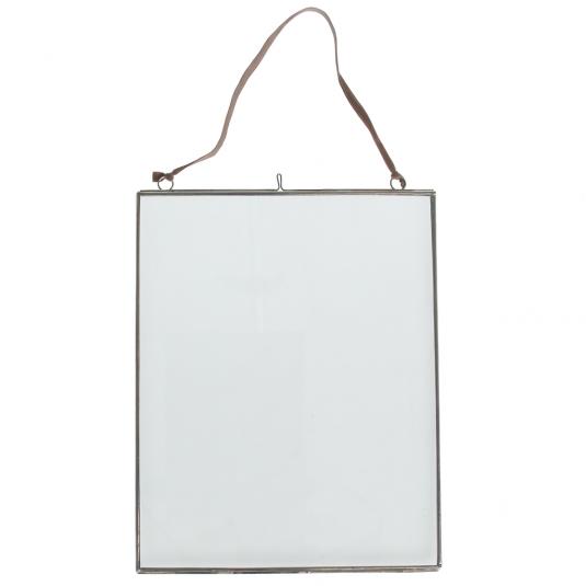 Glass Hanging Frame In Silver 25x20cm | ﻿Rex London