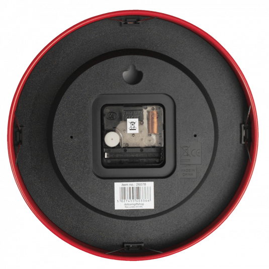 1950s Red Metal Wall Clock | ﻿Rex London