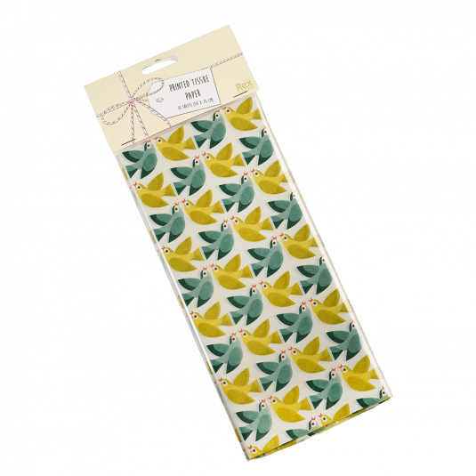 Love Birds Tissue Paper (10 Sheets) | ﻿Rex London