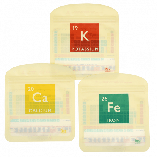 Periodic Table Snack Bags (set Of 3) | ﻿Rex London