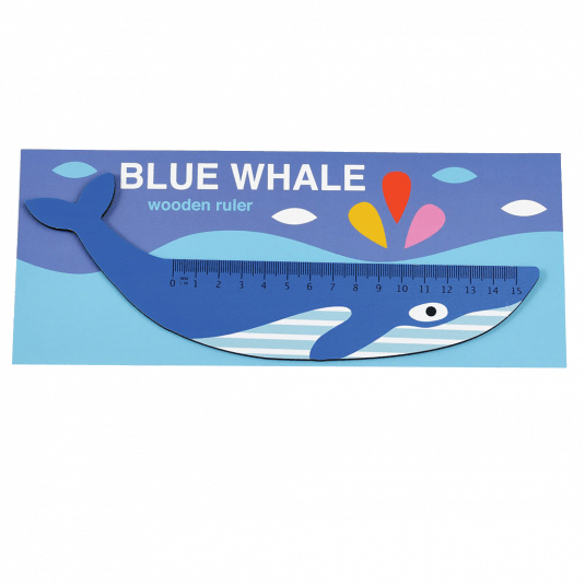 Blue Whale Wooden Ruler | ﻿Rex London
