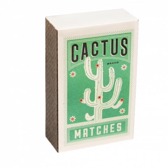 Cactus Matchbox Notepad | ﻿Rex London