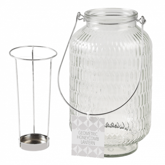 Clear Honeycomb Tea Light Holder | ﻿Rex London