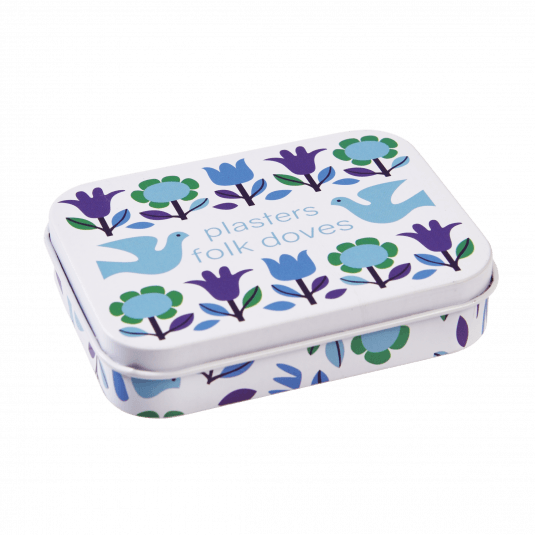 Folk Doves Plasters In A Tin (pack Of 30) | ﻿Rex London