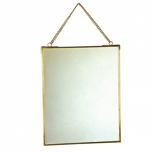 Hanging Brass Mirror 20x25 | ﻿Rex London