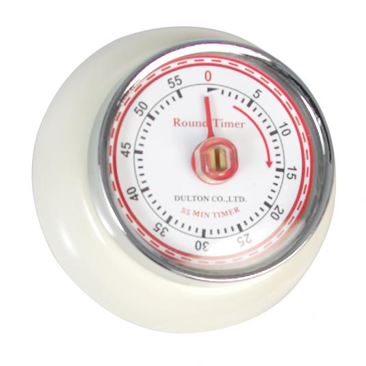 Vintage Magnetic Kitchen Timer Ivory | ﻿Rex London