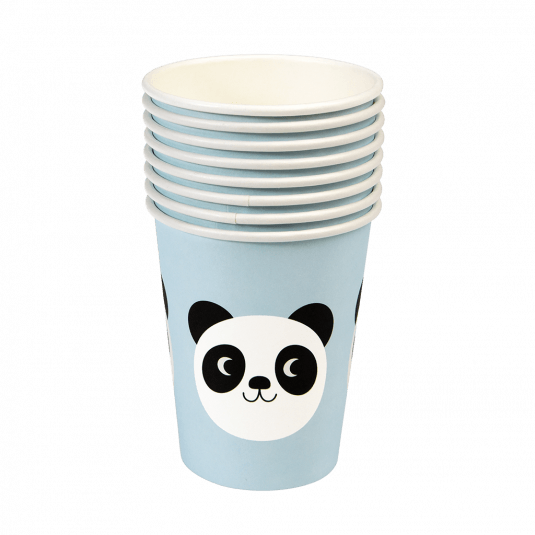 8 Gobelets En Carton Miko The Panda | ﻿Rex London