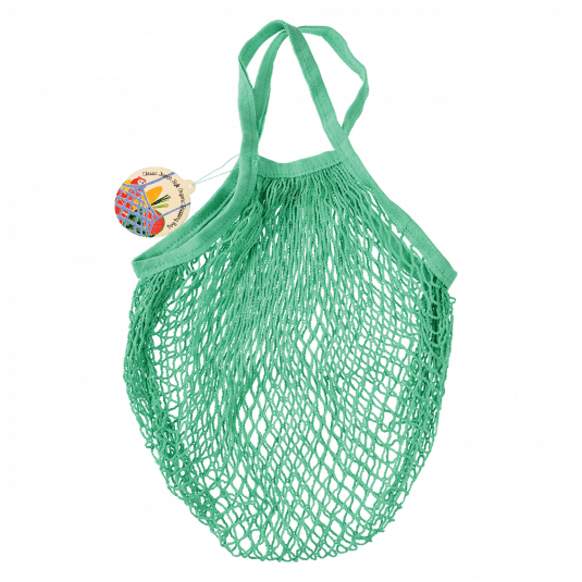 Mint Green Organic Cotton Net Bag | ﻿Rex London