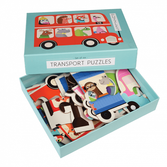 Set Of Six Transport Puzzles | ﻿Rex London