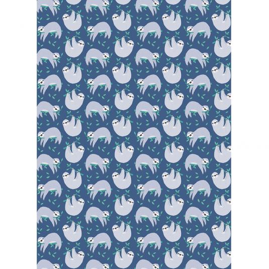 Sydney The Sloth Wrapping Paper (5 Sheets) | ﻿Rex London