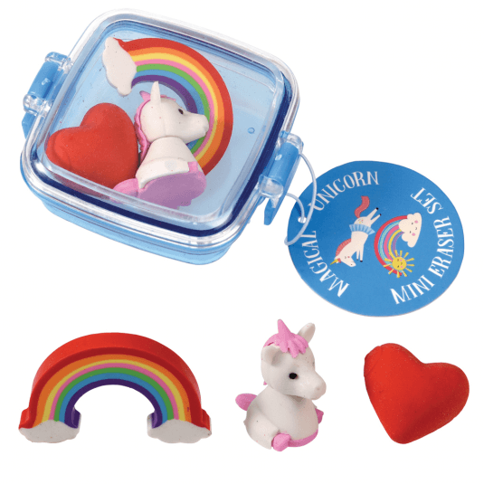 Magical Unicorn Mini Eraser Set | ﻿Rex London