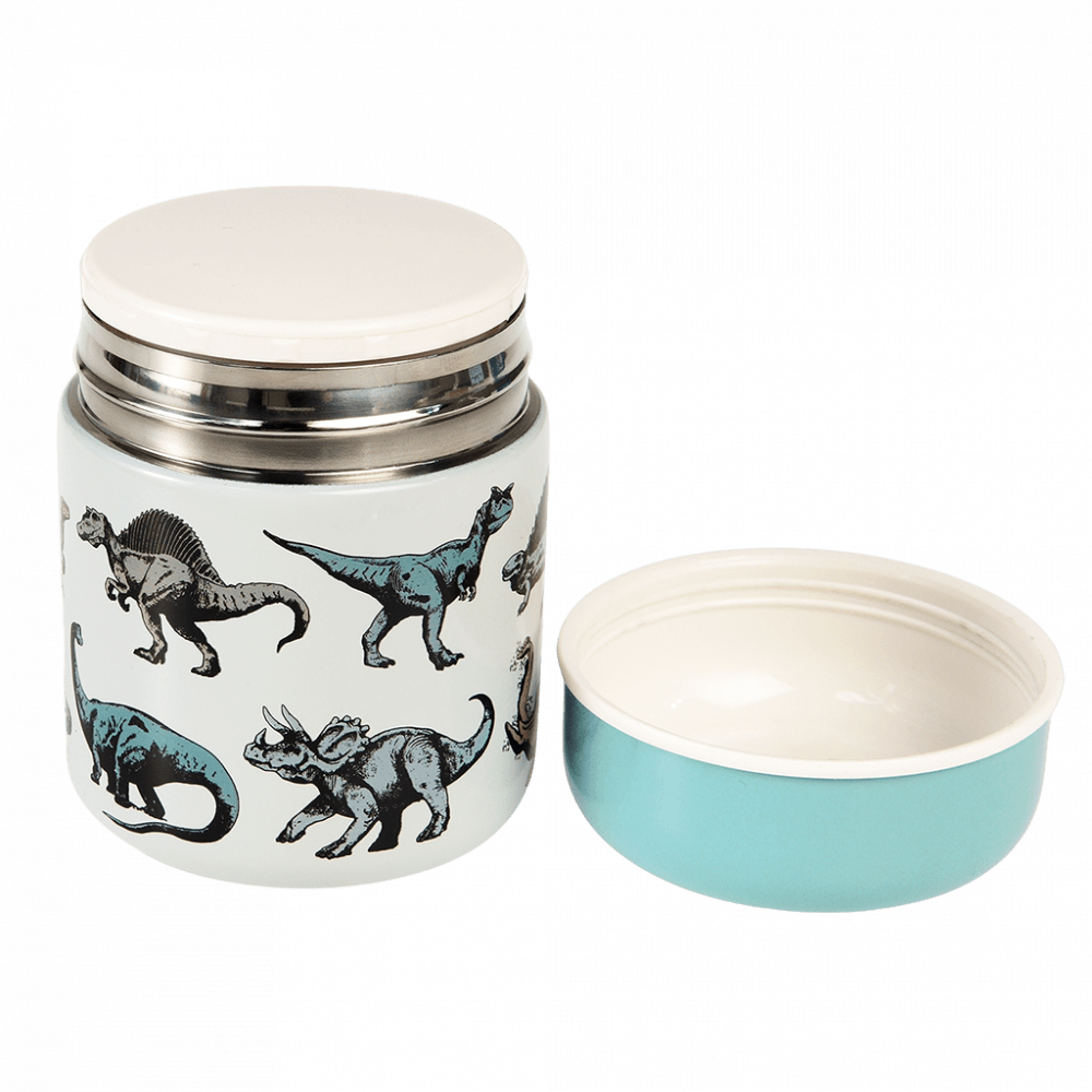 Prehistoric Land Stainless Steel Food Flask | ﻿Rex London