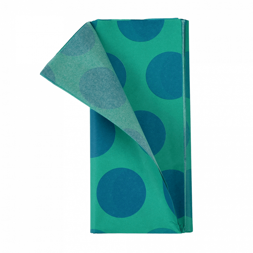 Blue On Turquoise Spotlight Tissue Paper (10 Sheets) | ﻿Rex London