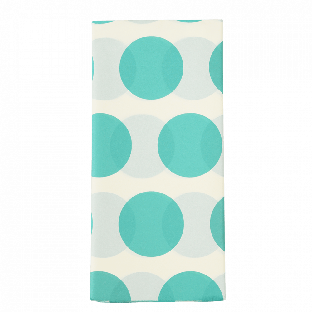 Turquoise On White Spotlight Tissue Paper (10 Sheets) | ﻿Rex London