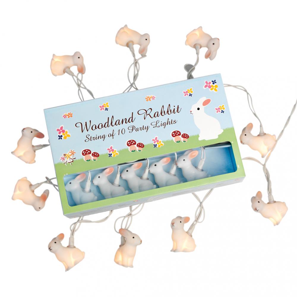 Woodland Rabbit Lights With Bs 3 Pin Plug | ﻿Rex London