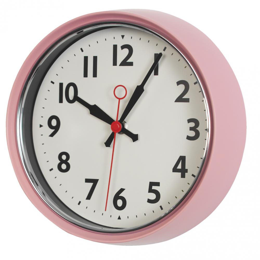1950's Pink Metal Wall Clock | ﻿Rex London