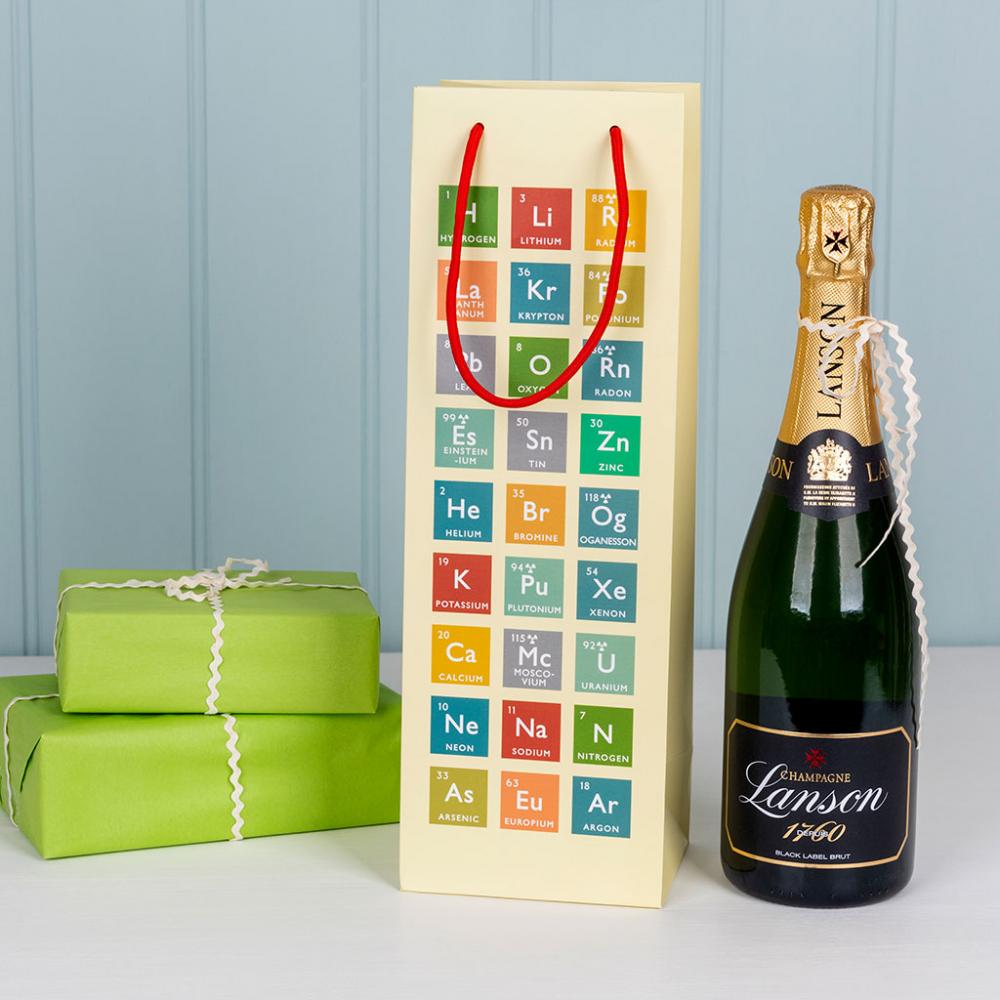 Periodic Table Bottle Gift Bag | ﻿Rex London