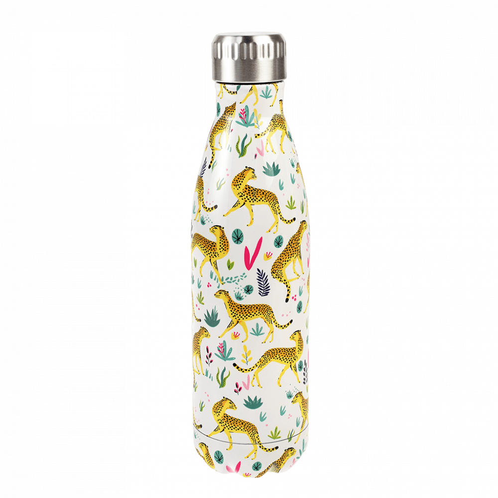 Cheetah Stainless Steel Bottle 500ml | ﻿Rex London