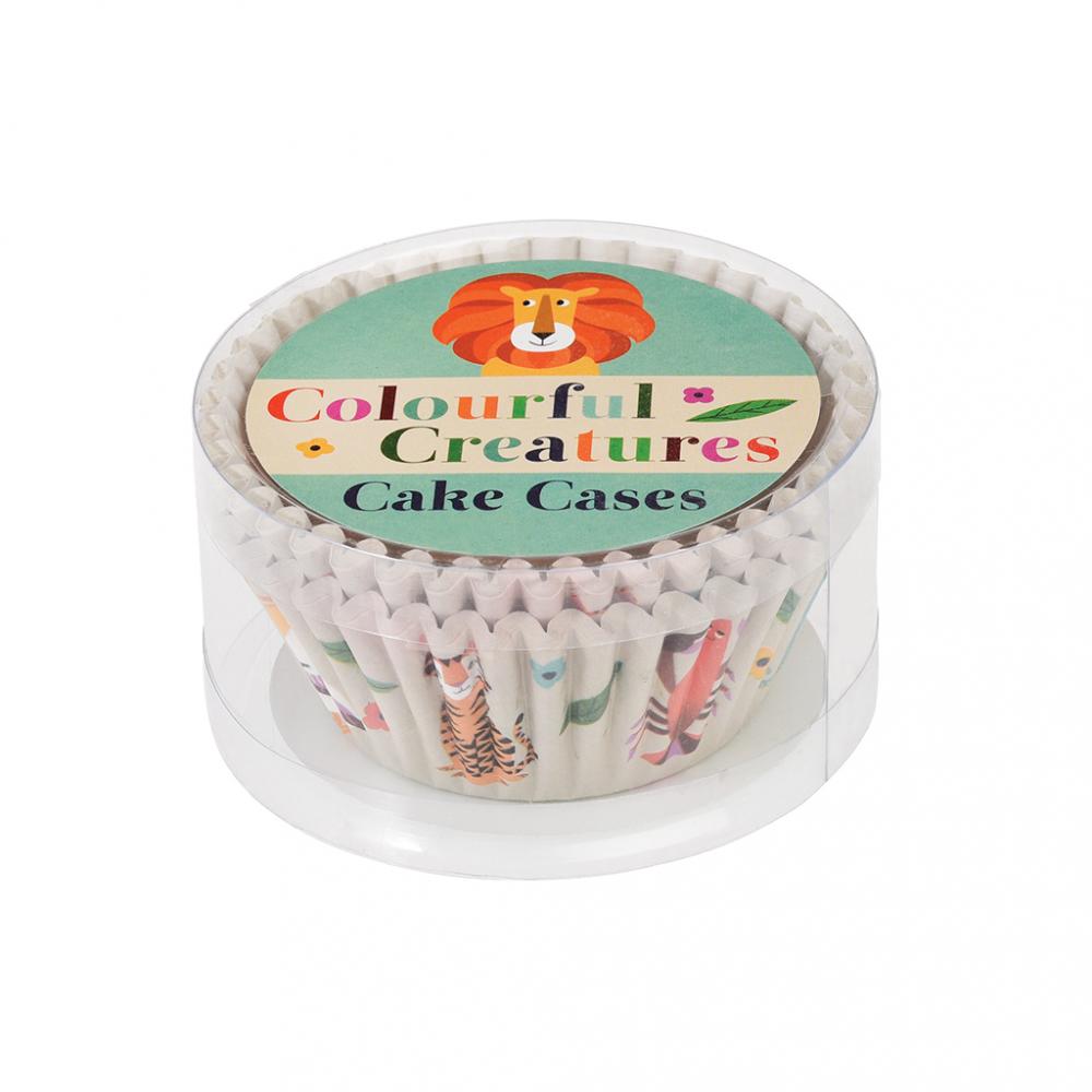 50 Colourful Creatures Cake Cases | ﻿Rex London