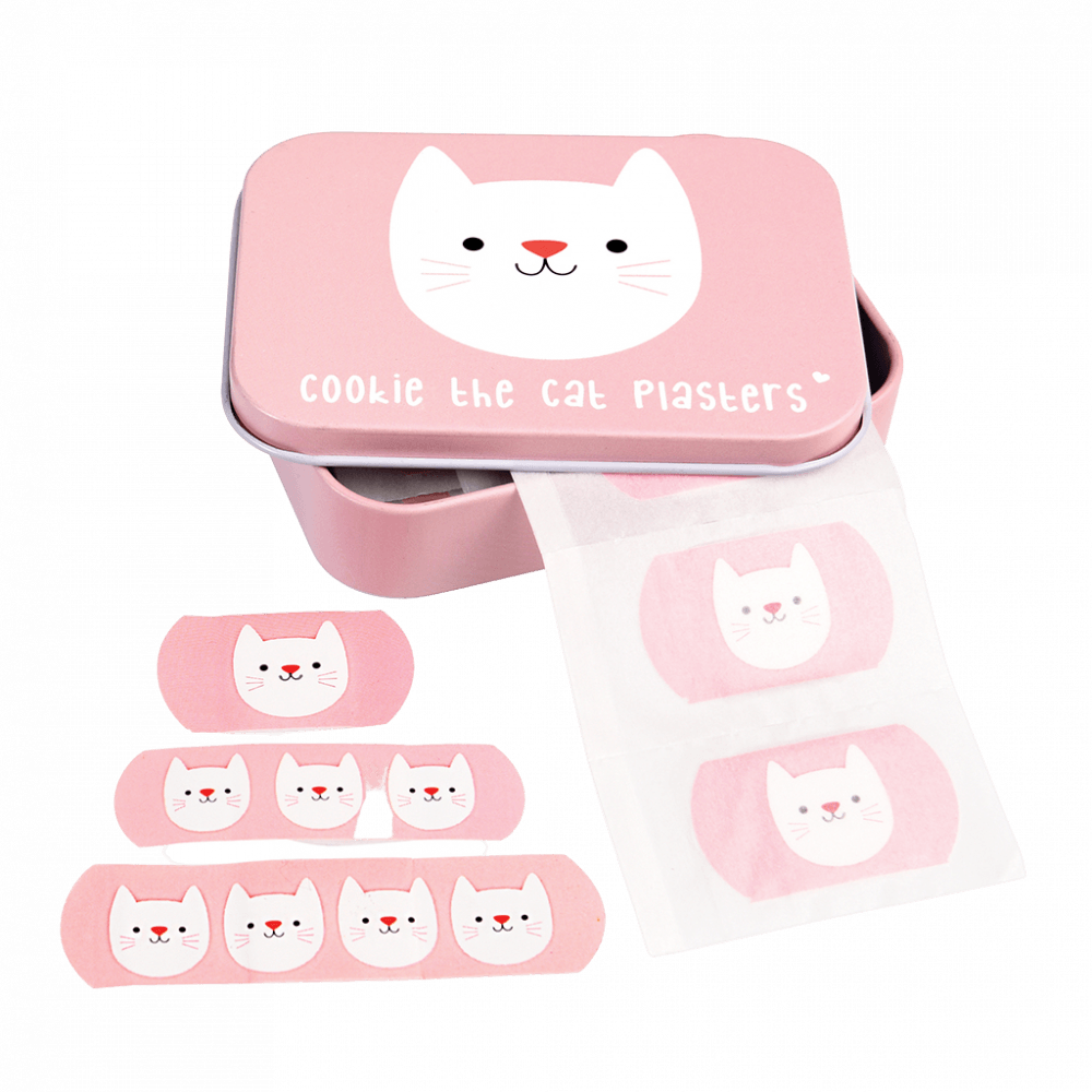 Cookie The Cat Plasters In A Tin (pack Of 30) | ﻿Rex London