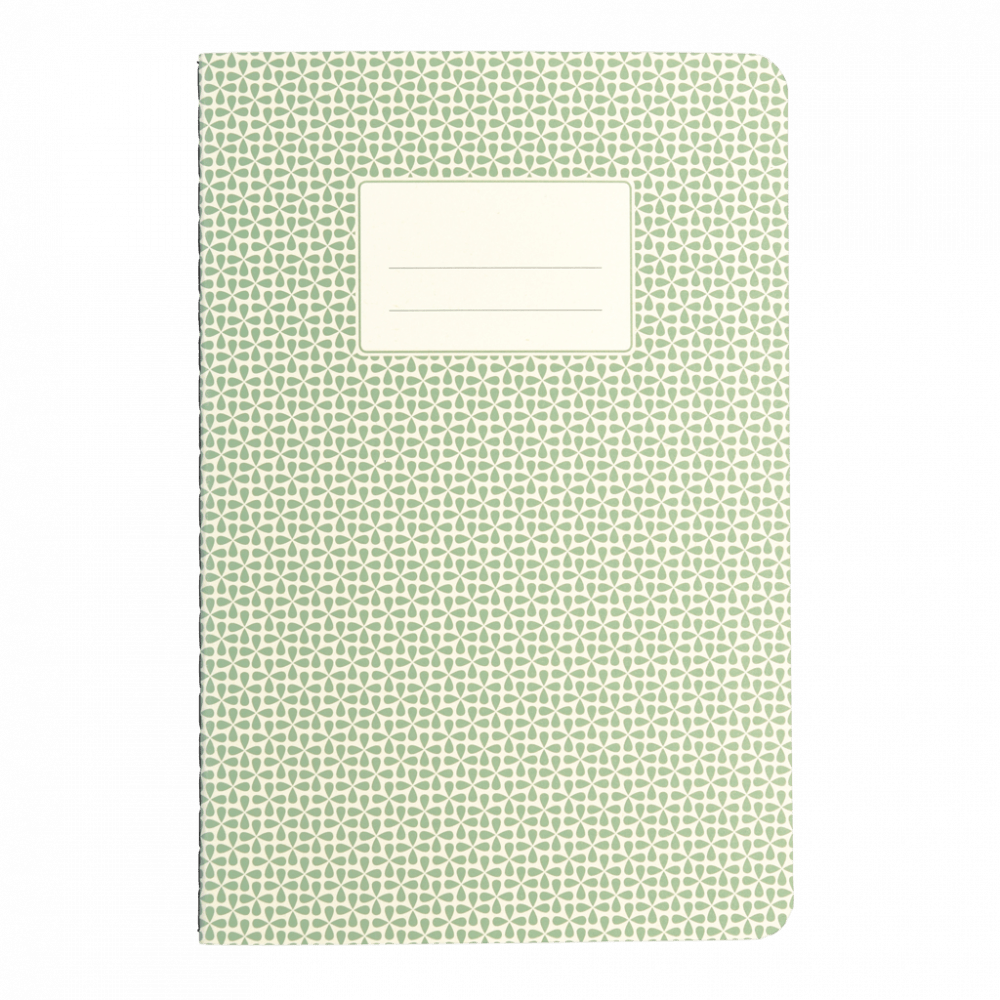 Green Abstract A5 Notebook | ﻿Rex London