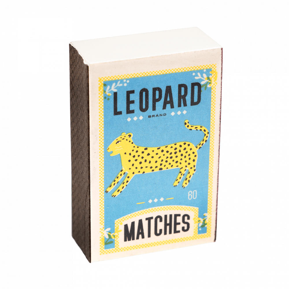 Leopard Matchbox Notepad | ﻿Rex London