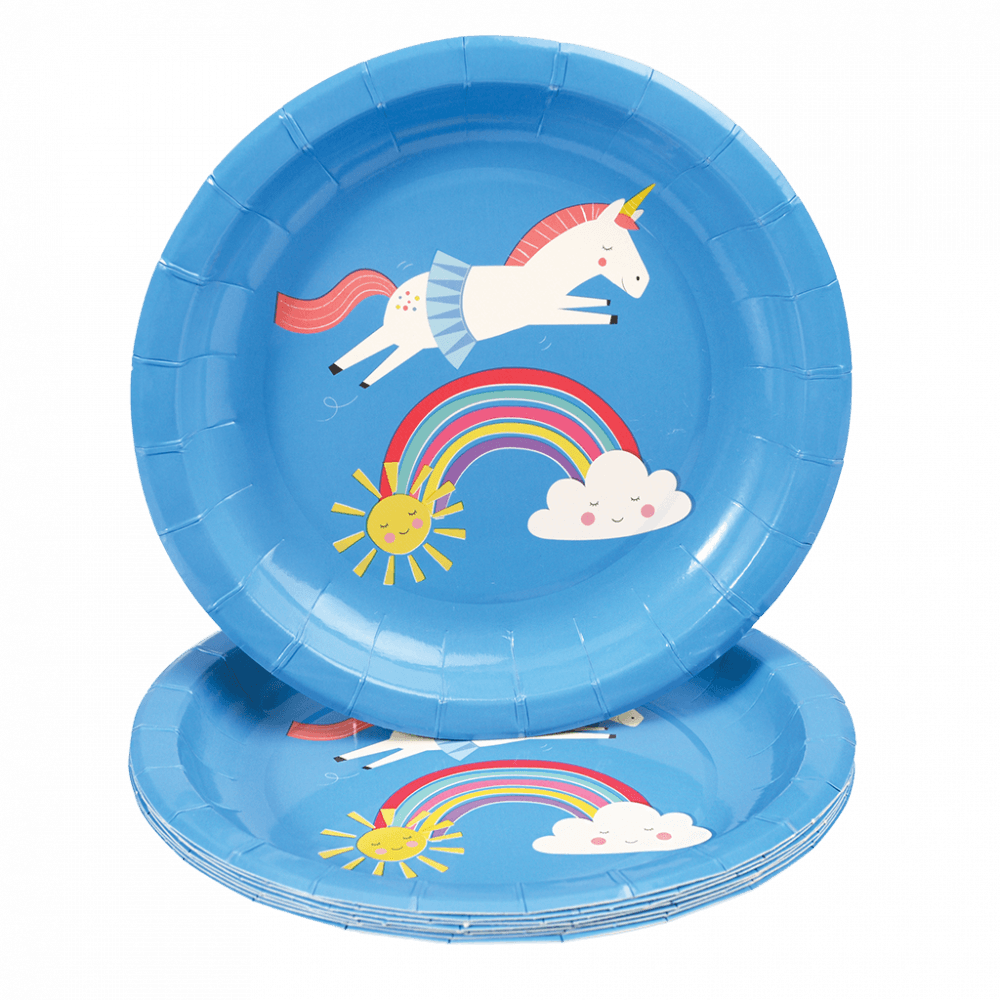Magical Unicorn Paper Plates (pack Of 8) | ﻿Rex London