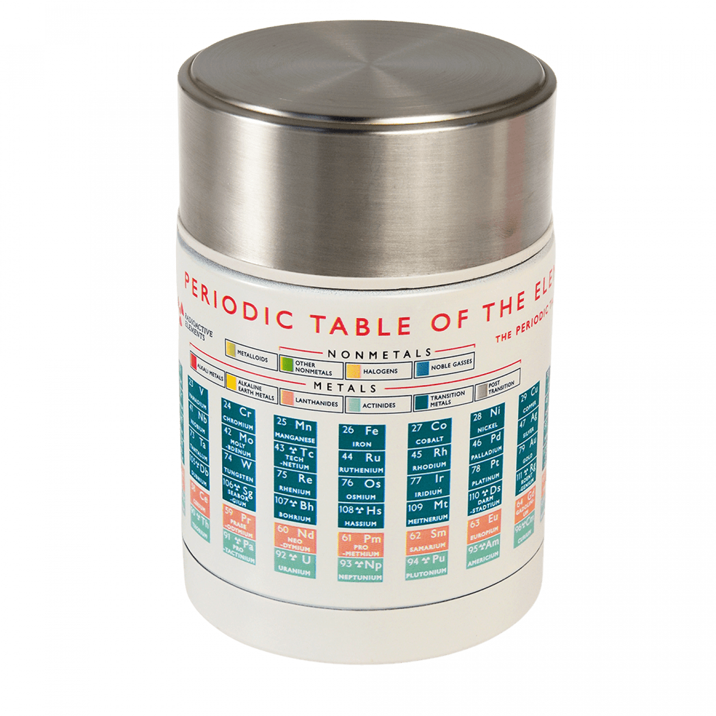 Periodic Table Stainless Steel Food Flask | ﻿Rex London