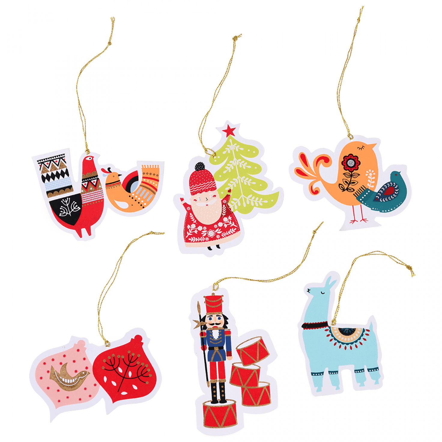 Paper Christmas Gift Tags (pack Of 6) | ﻿Rex London