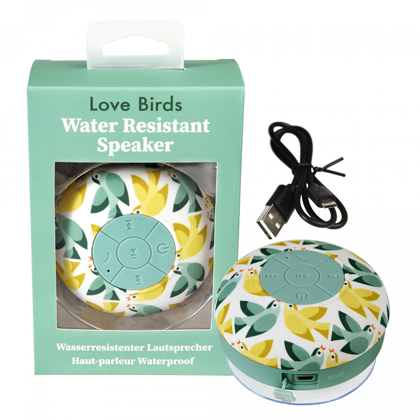 Love Birds Bluetooth Shower Speaker | ﻿Rex London