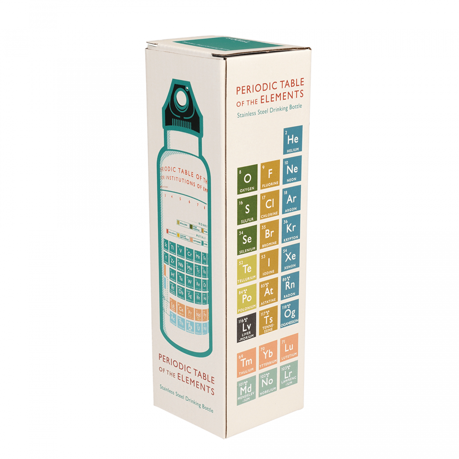 Periodic Table Stainless Steel Bottle 500ml | ﻿Rex London