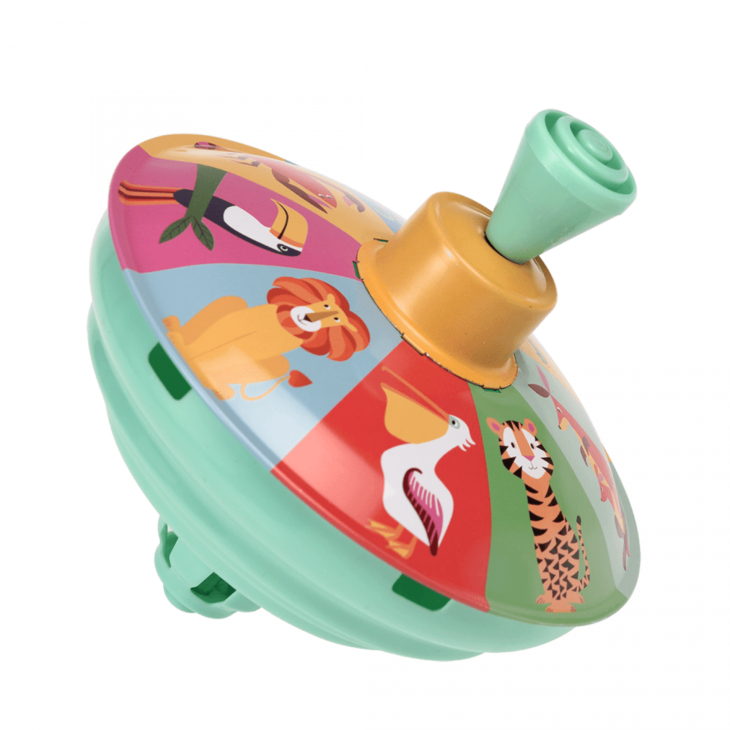 Colourful Creatures Spinning Top | ﻿Rex London