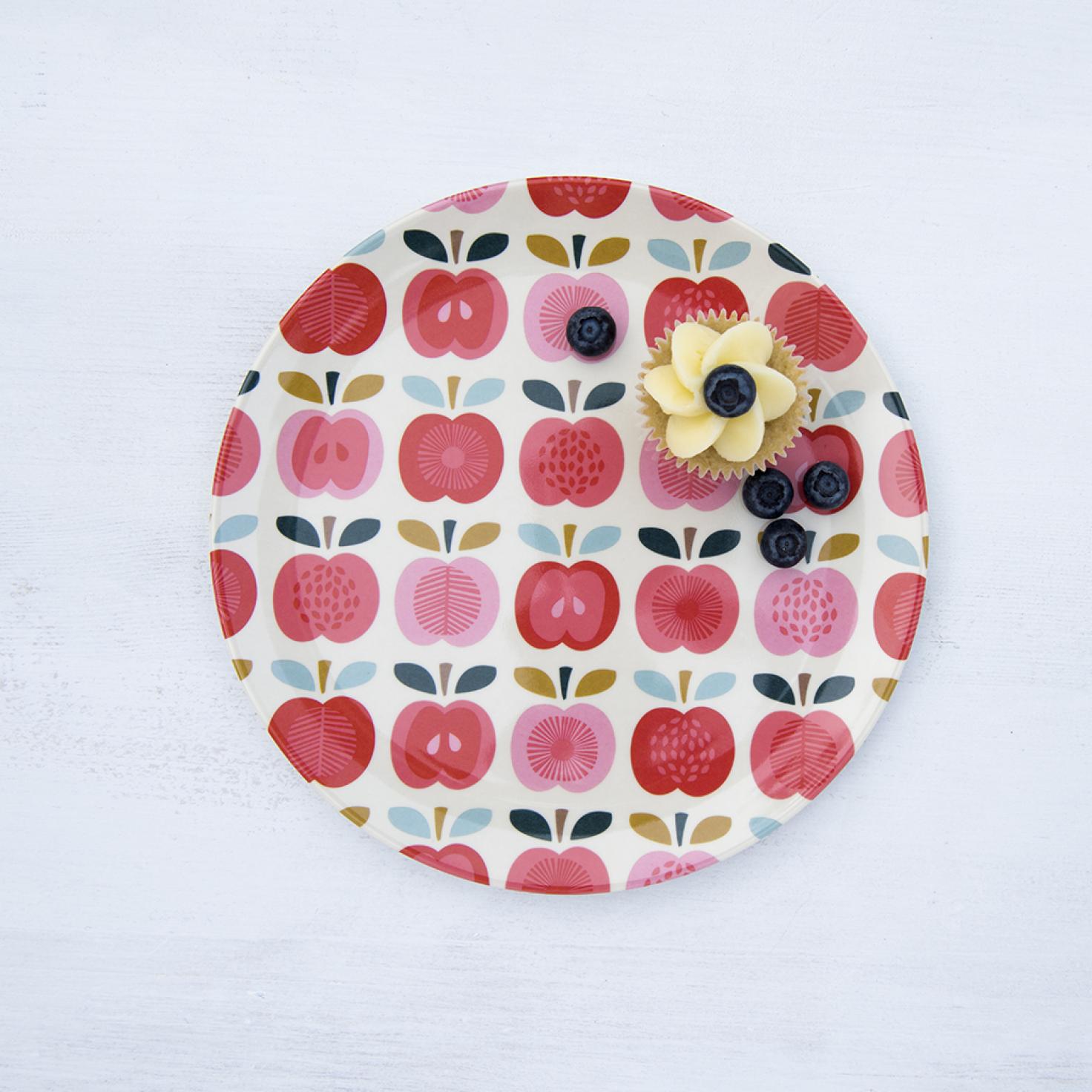 Vintage Apple Melamine Plate | ﻿Rex London