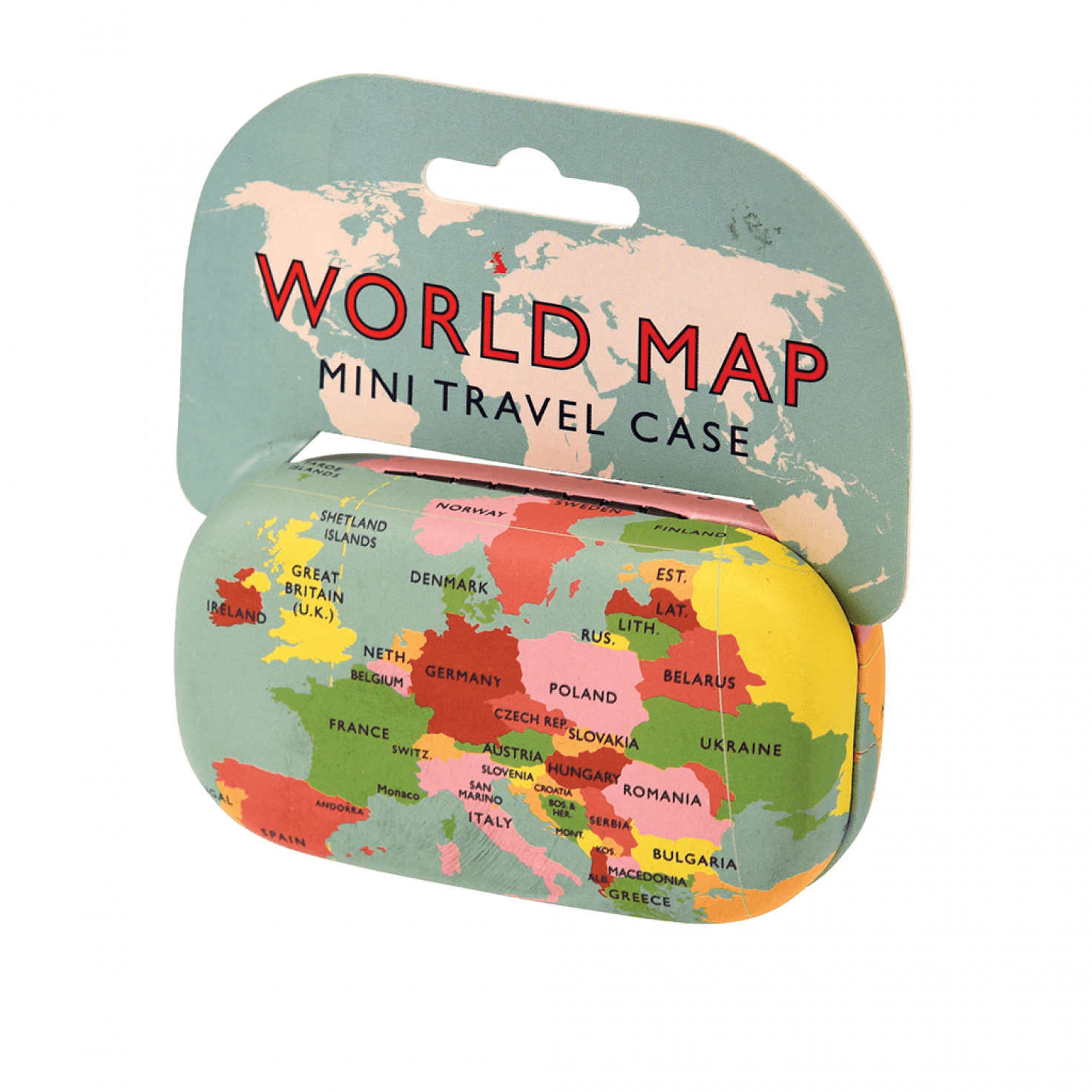 World Map Mini Travel Case | ﻿Rex London