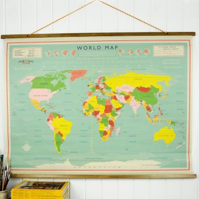 World Map Wall Chart | ﻿Rex London