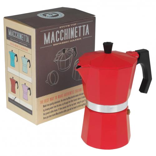 Classic Espresso Coffee Pot Red | ﻿Rex London