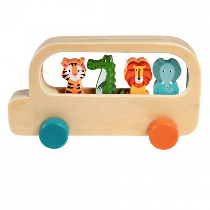 Colourful Creatures Wooden Bus | ﻿Rex London