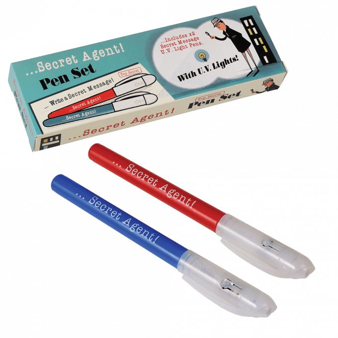 Set Of 2 Secret Agent Spy Pens | ﻿Rex London