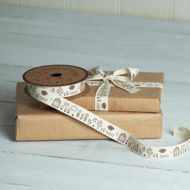 Vintage Flower Garden Printed Ribbon | ﻿Rex London