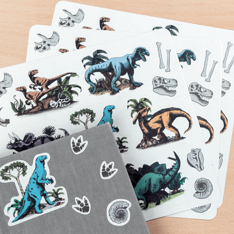 Prehistoric Land Stickers (3 Sheets) | ﻿Rex London
