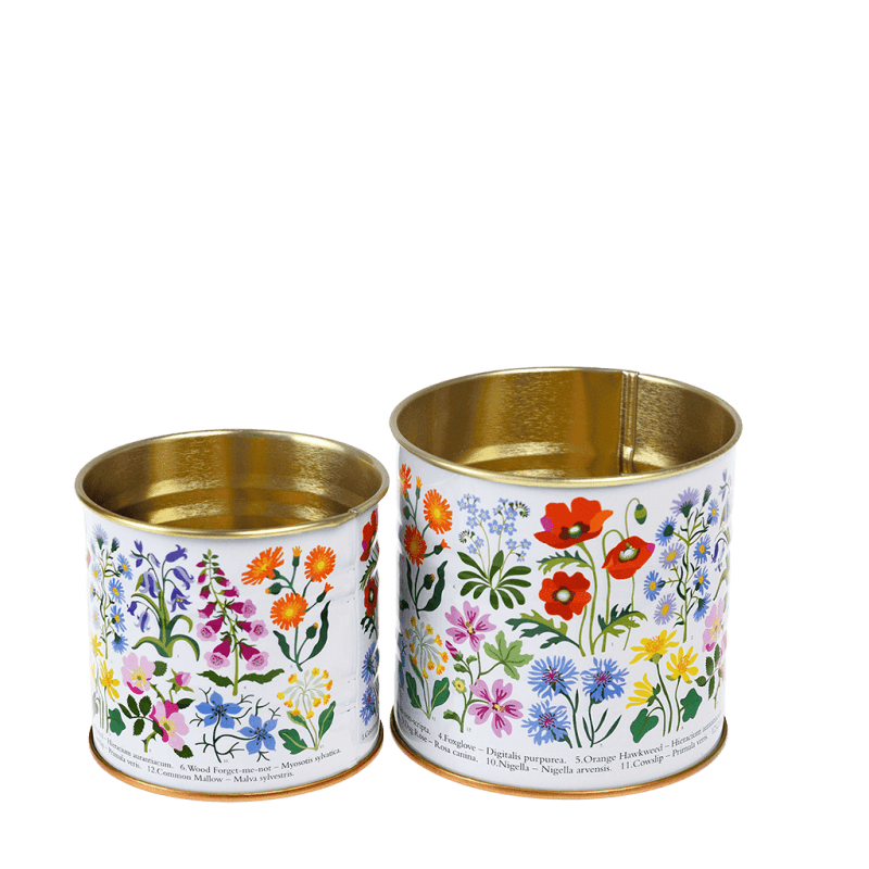 Mini storage tins (set of 2) - Wild Flowers | ﻿Rex London